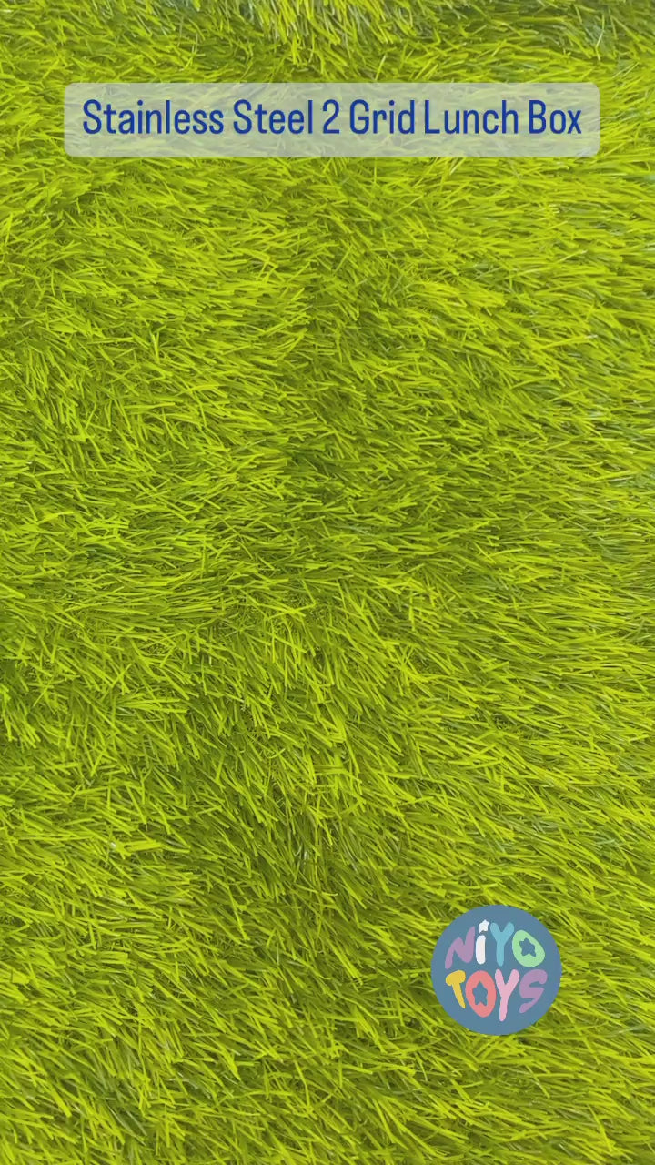 2 Compartment Slim Lunch Box Thermal Stainless Steel | NIYO TOYS